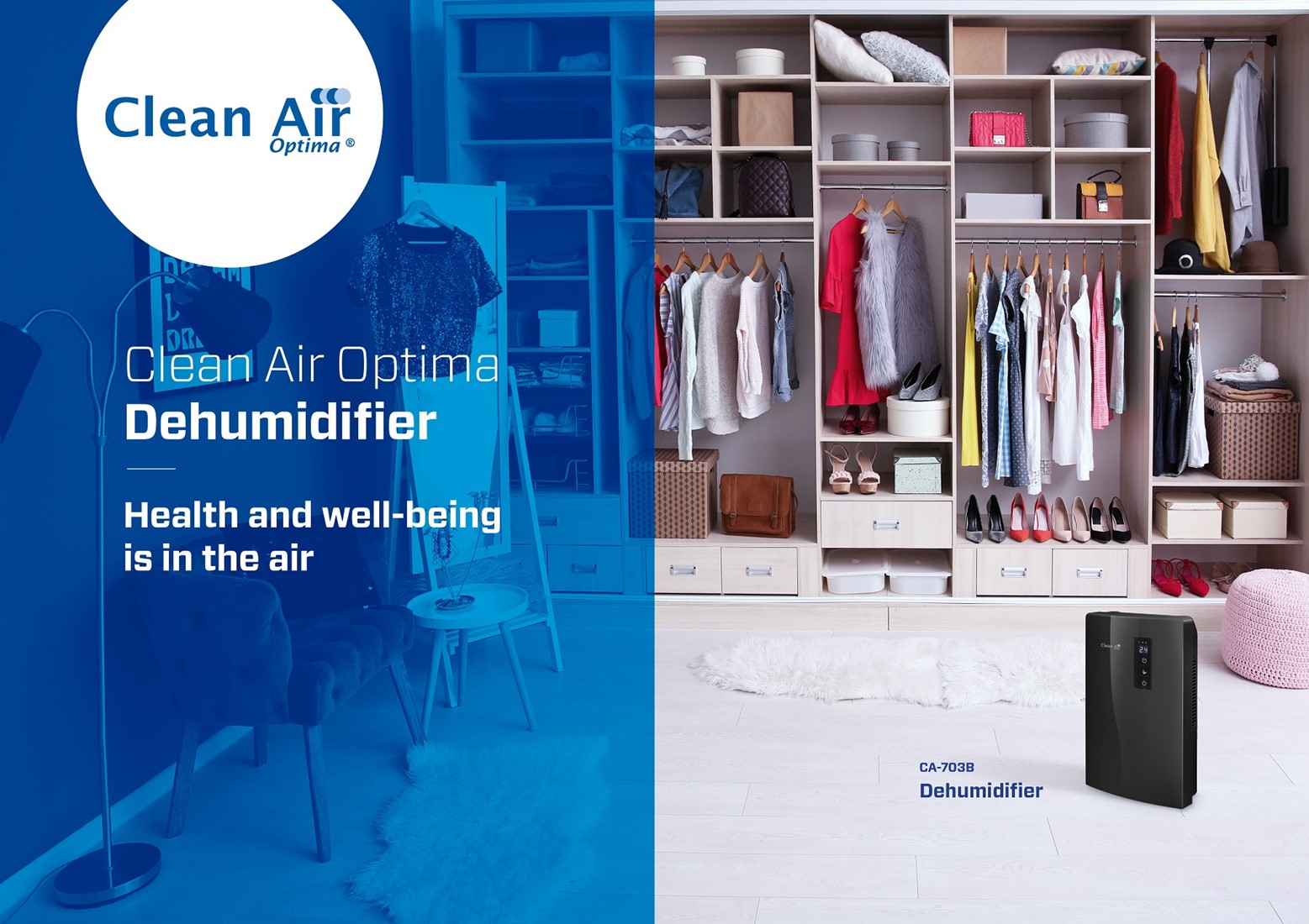 Dehumidifier with ionizer CA-703B